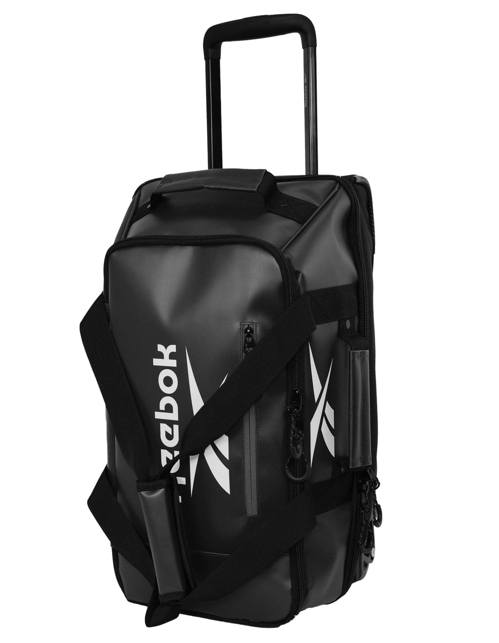 Reebok All Star 52cm CABIN Leather Film Soft Shell Suitcase in Black ...